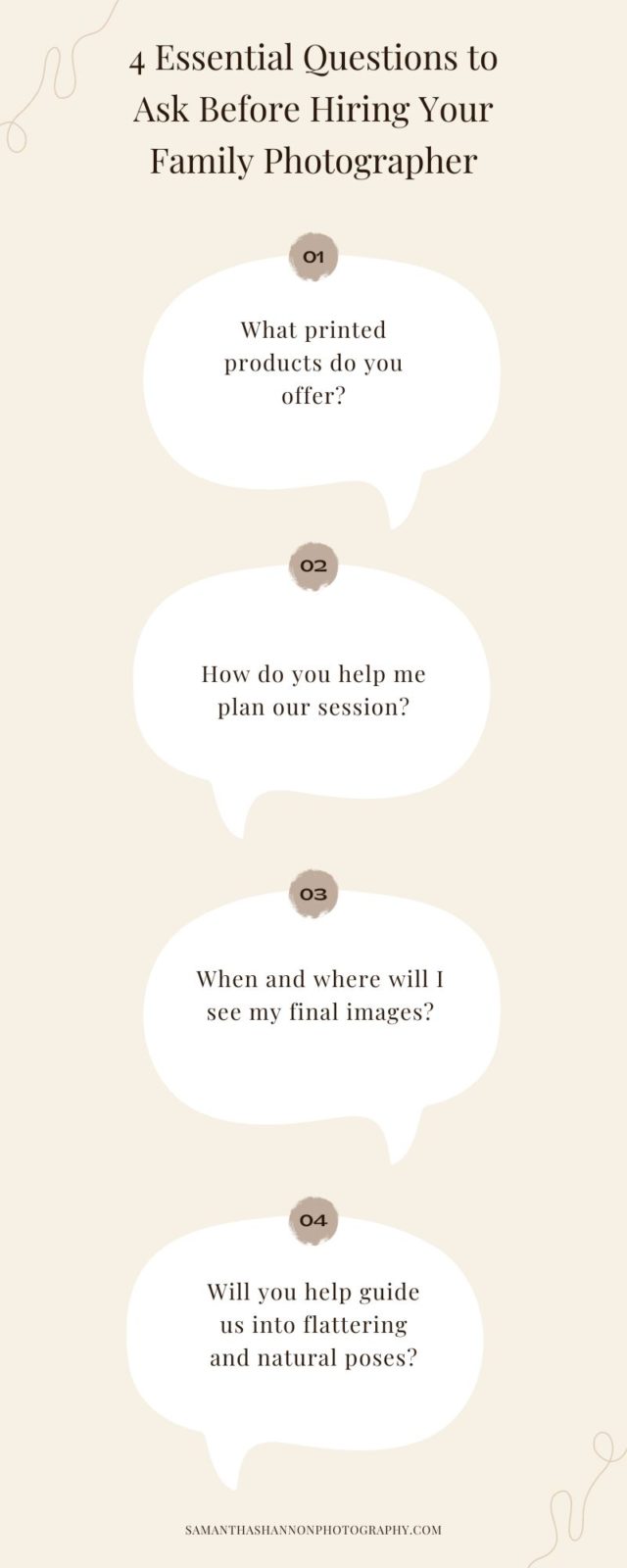 4 Questions to Ask Before Hiring Your Family Photographer | Samantha ...