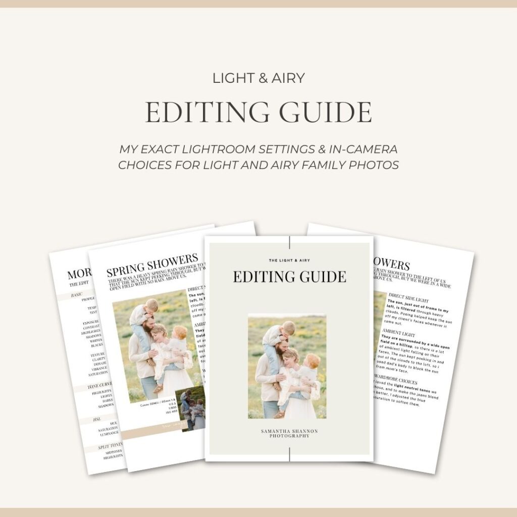 Light and Airy Photo Editing Guide